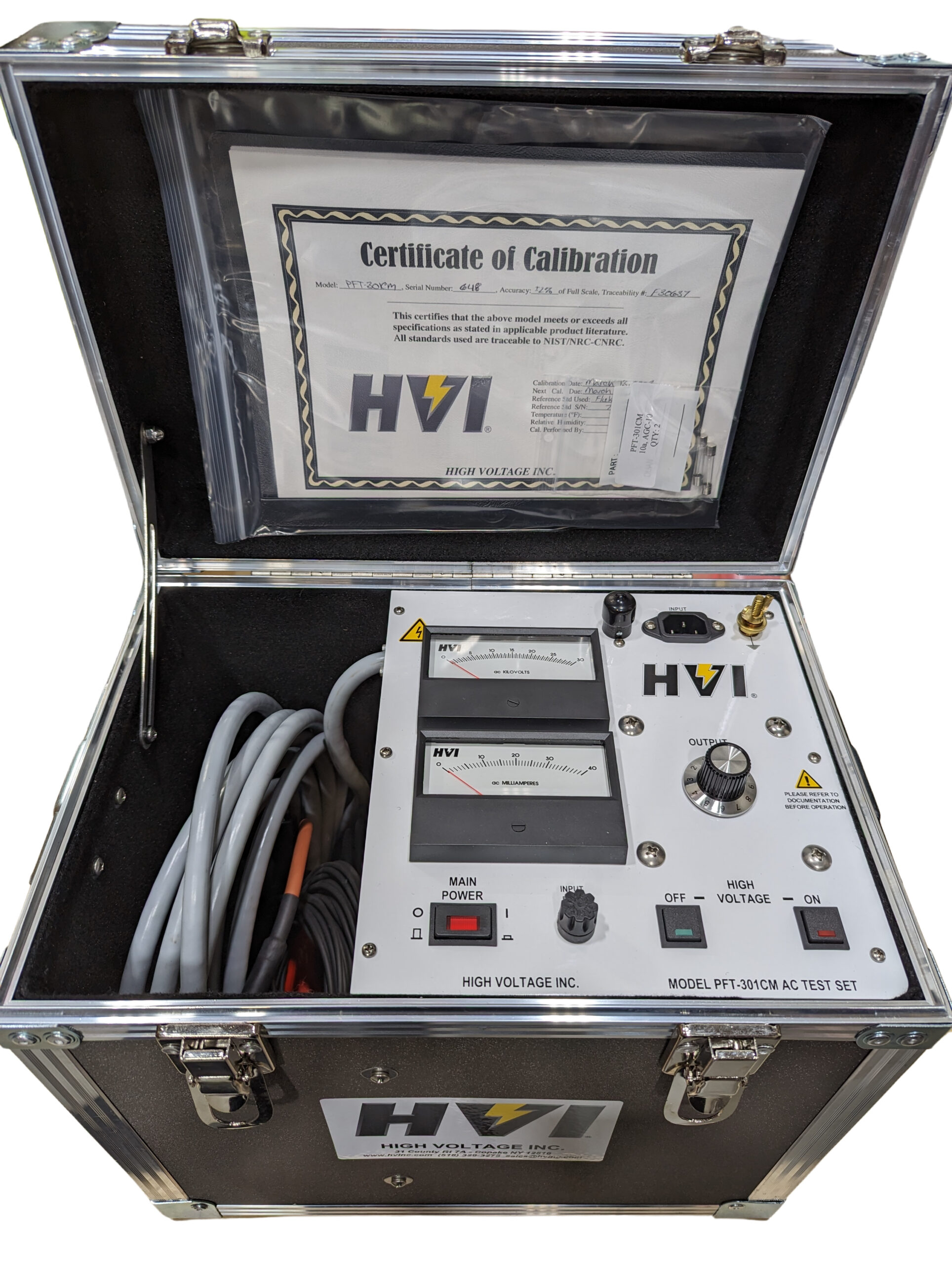 High Voltage Inc. (PFT-301CM) - RPM Test Equipment Solutions Inc.