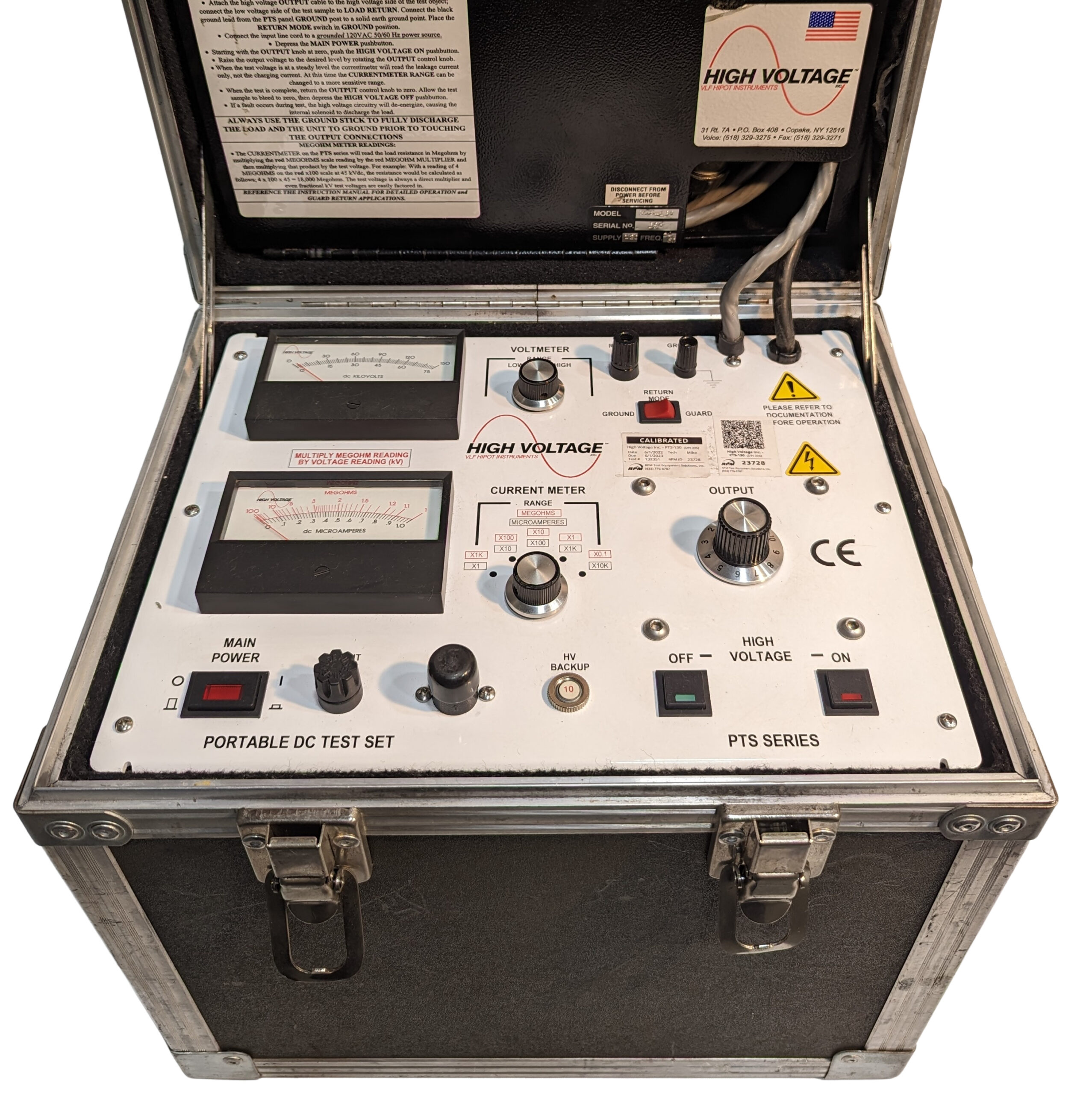 High Voltage Inc. (PTS-130) - RPM Test Equipment Solutions Inc.