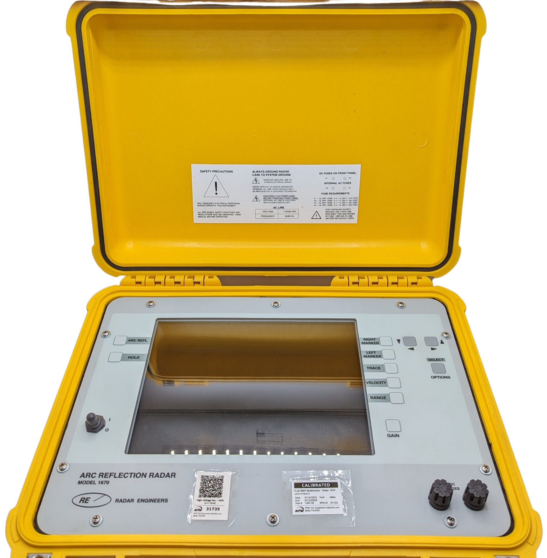 High Voltage, Inc Model 1670 - RPM Test Equipment Solutions Inc.
