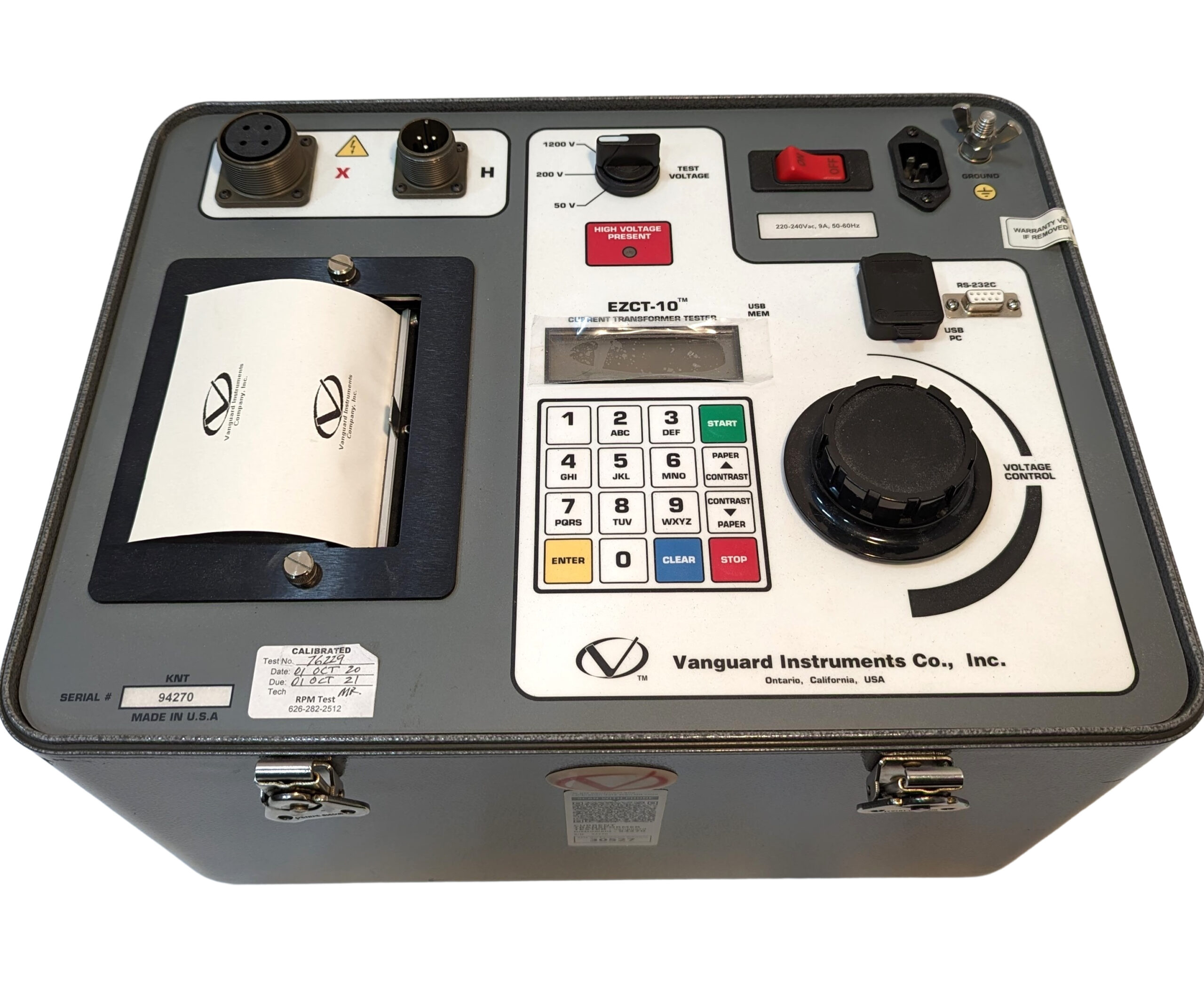 Vanguard Instruments EZCT-10 - RPM Test Equipment Solutions Inc.