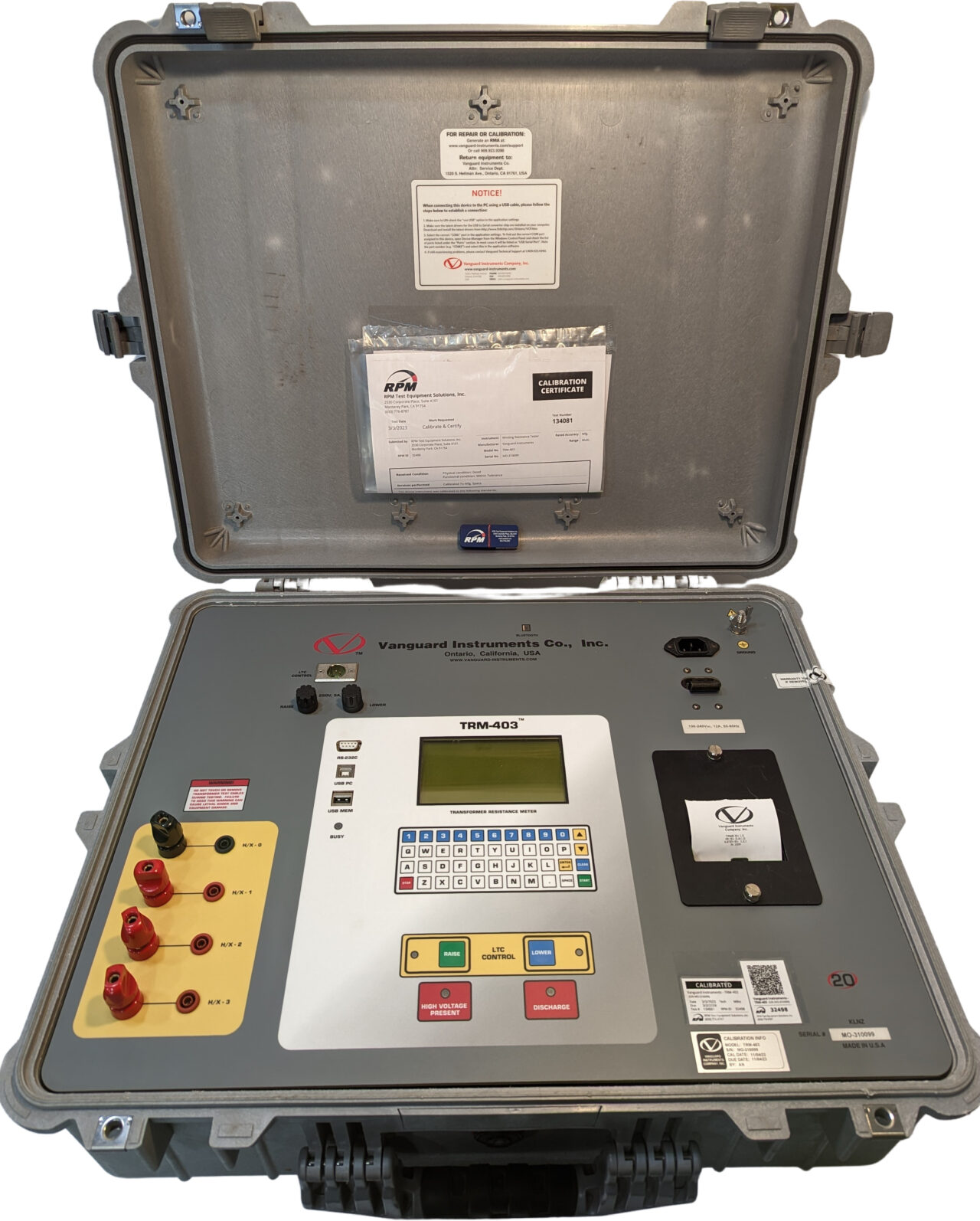 Vanguard TRM-403 - RPM Test Equipment Solutions Inc.