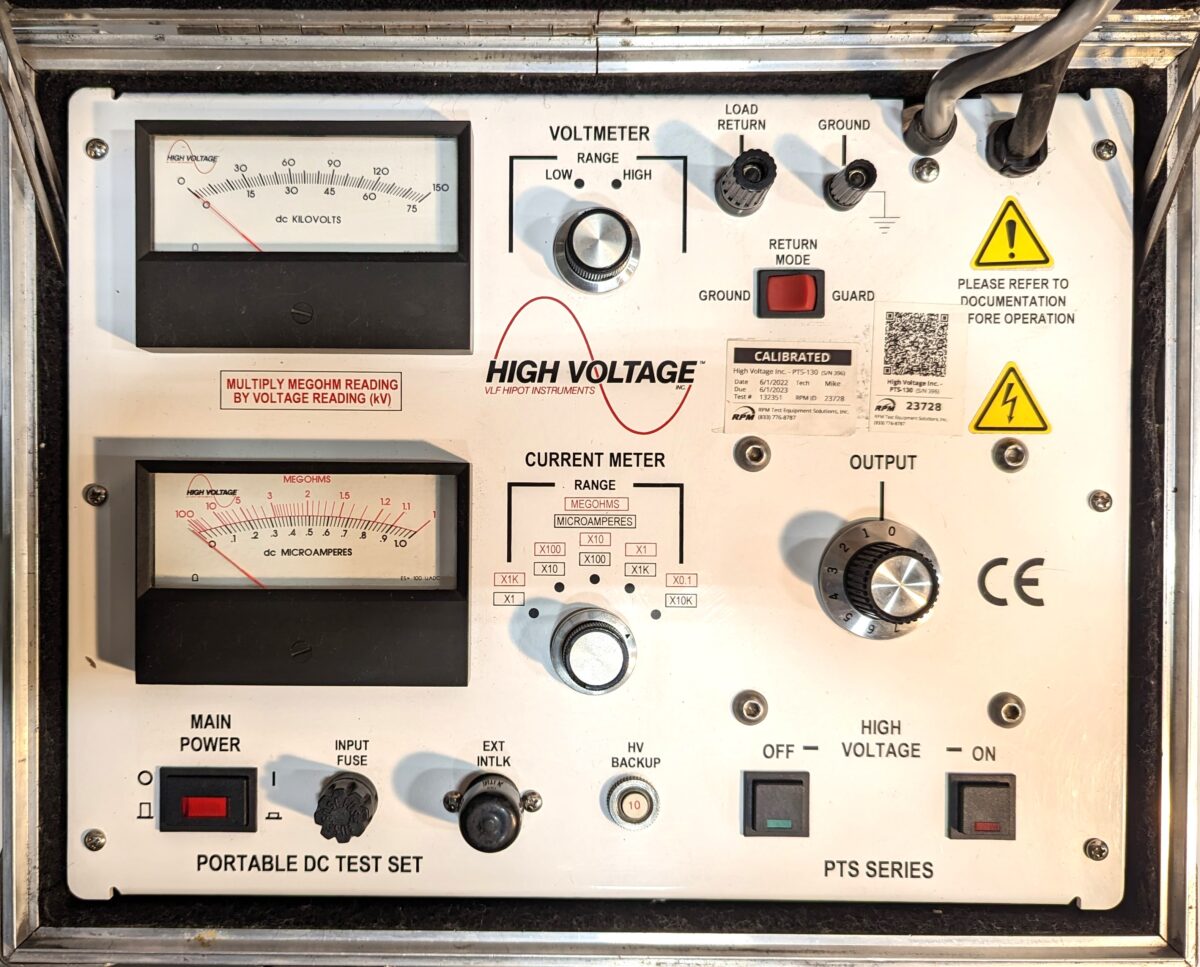 High Voltage Inc. (PTS-130) - RPM Test Equipment Solutions Inc.