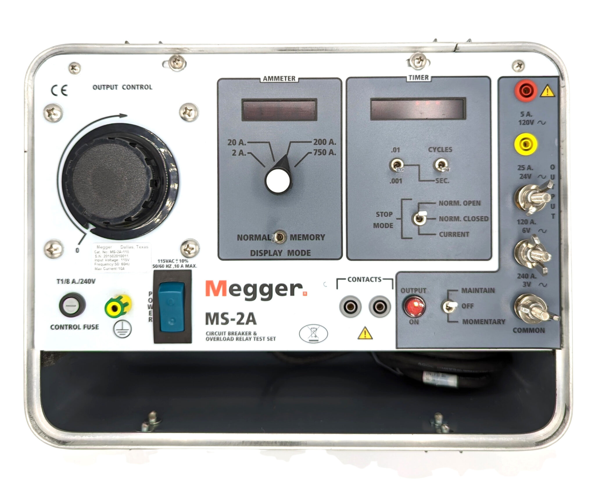 Megger MS-2A - RPM Test Equipment Solutions Inc.