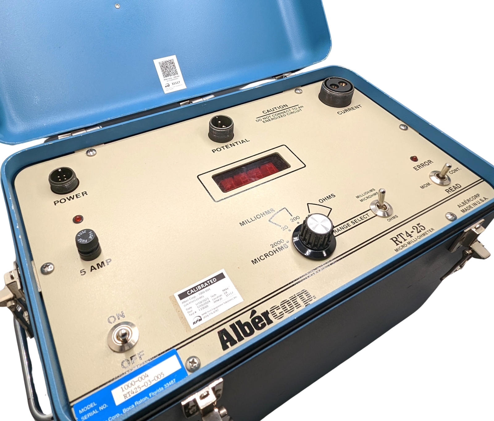 Albercorp RT4-25 - RPM Test Equipment Solutions Inc.