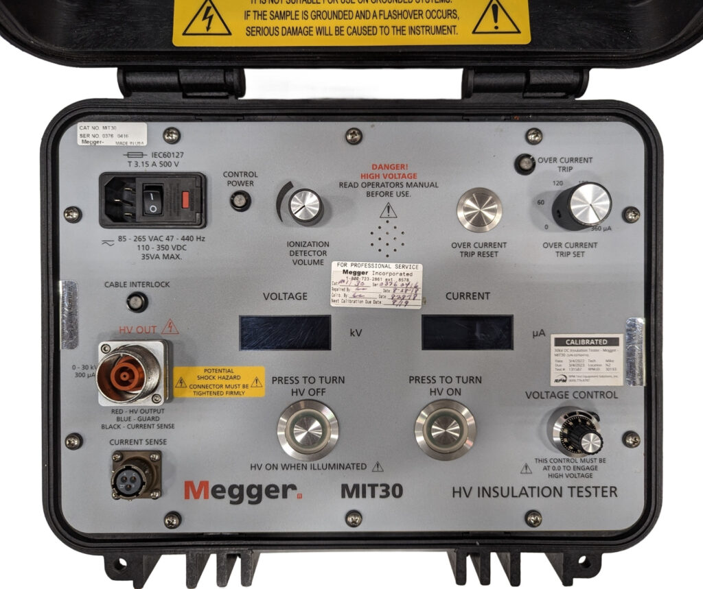 Megger MIT30 - RPM Test Equipment Solutions Inc.