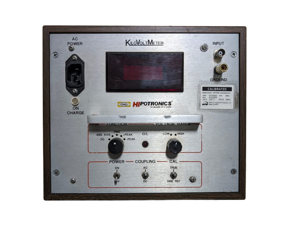 HIpotronics KVM100 - RPM Test Equipment Solutions Inc.