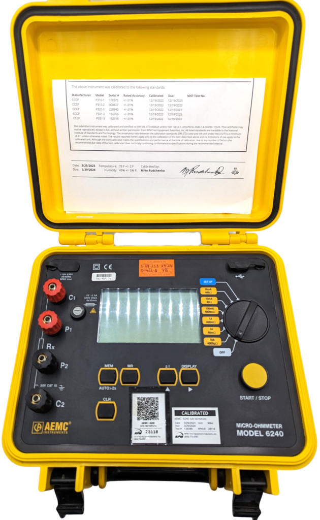 AEMC Instruments Model 6240 - RPM Test Equipment Solutions Inc.