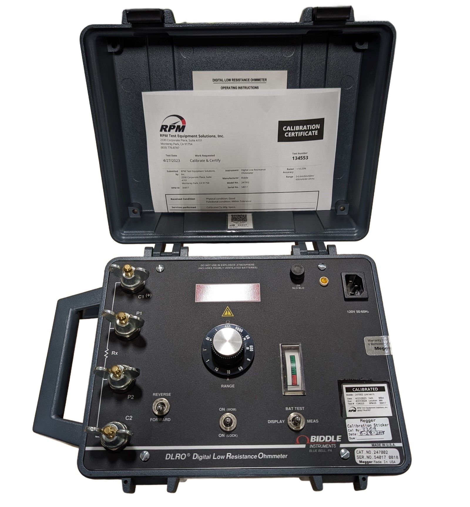 Biddle Instruments 247002 - RPM Test Equipment Solutions Inc.