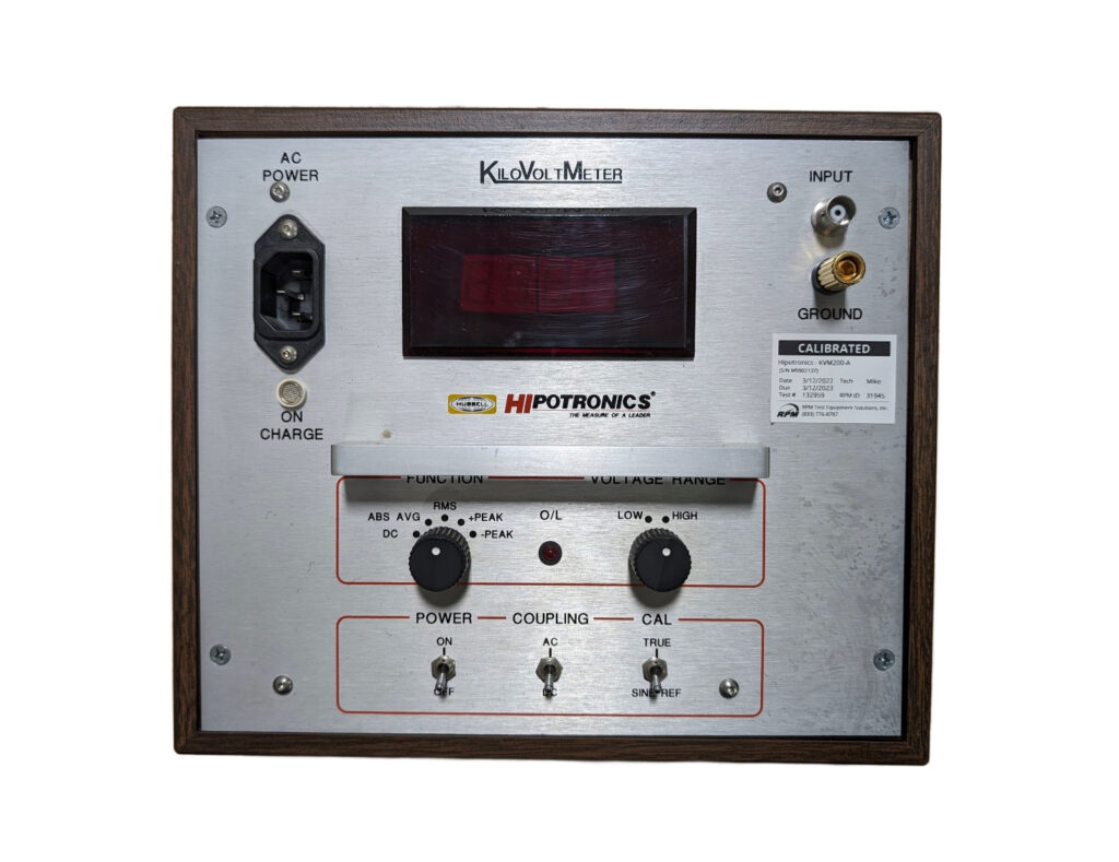 Hipotronics KVM200-A - RPM Test Equipment Solutions Inc.