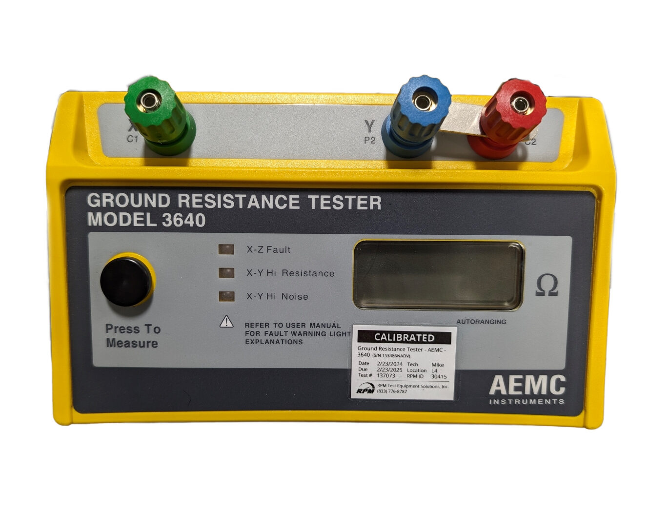 AEMC Instruments 3640 - RPM Test Equipment Solutions Inc.